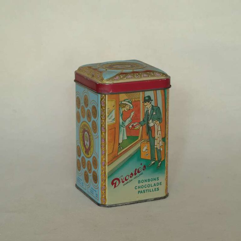 Vintage blik Droste's Cacao 125g - Bij-Ma-Ria | vintage en retro winkel